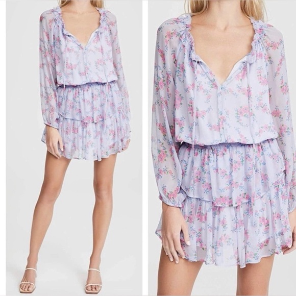 LoveShackFancy | Dresses | Purple Tiered Love Shack Fancy Wisteria Mini ...
